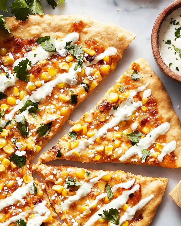 Quick Mexican Street Corn Flatbread – A Tasty Twist - Fitandhealthier