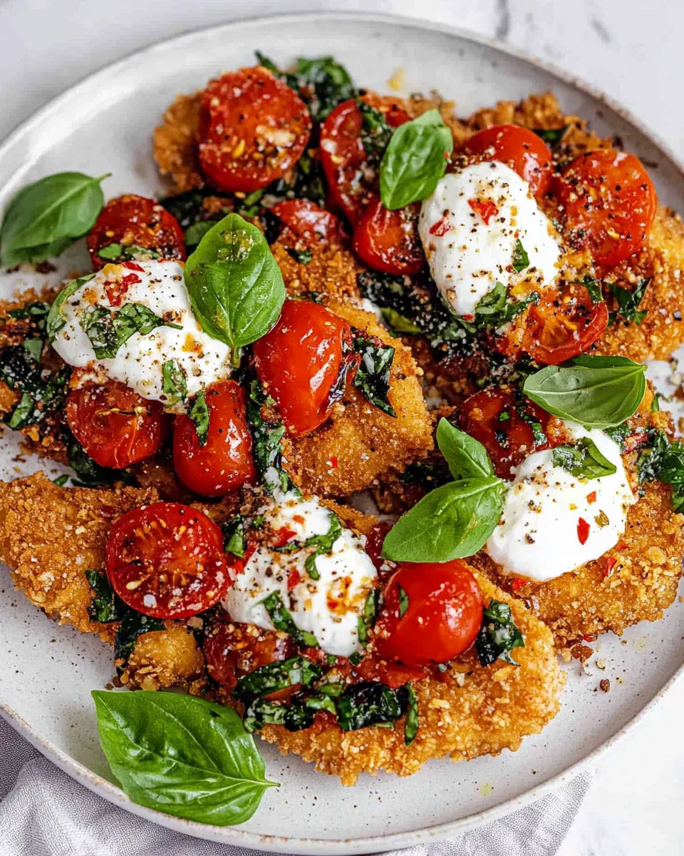 Crispy Chicken Caprese is a must-try recipe today! - Fitandhealthier