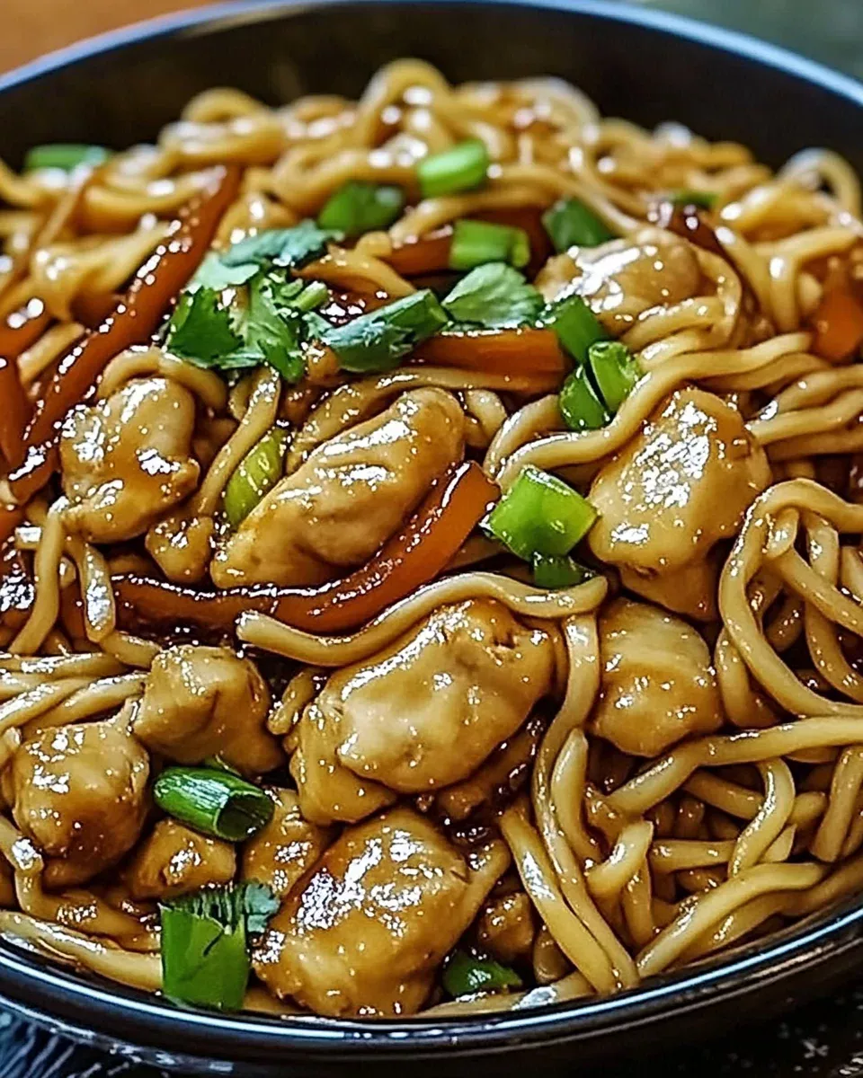 Garlic Chicken Lo Mein Recipe is a must-try dish! - Fitandhealthier