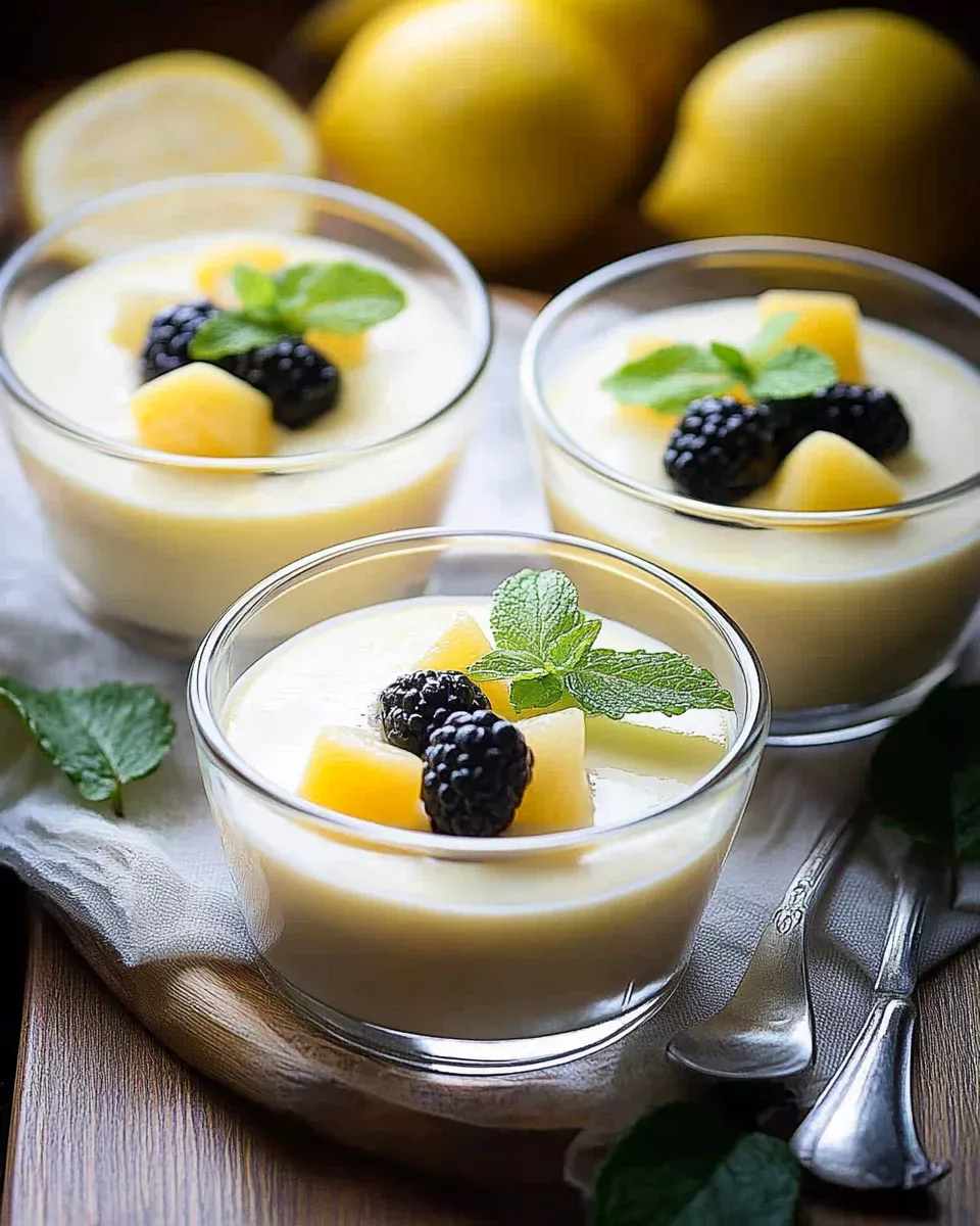 The Creamy Comfort of Lemon Possets – A Dessert That Feels Like a Hug ...