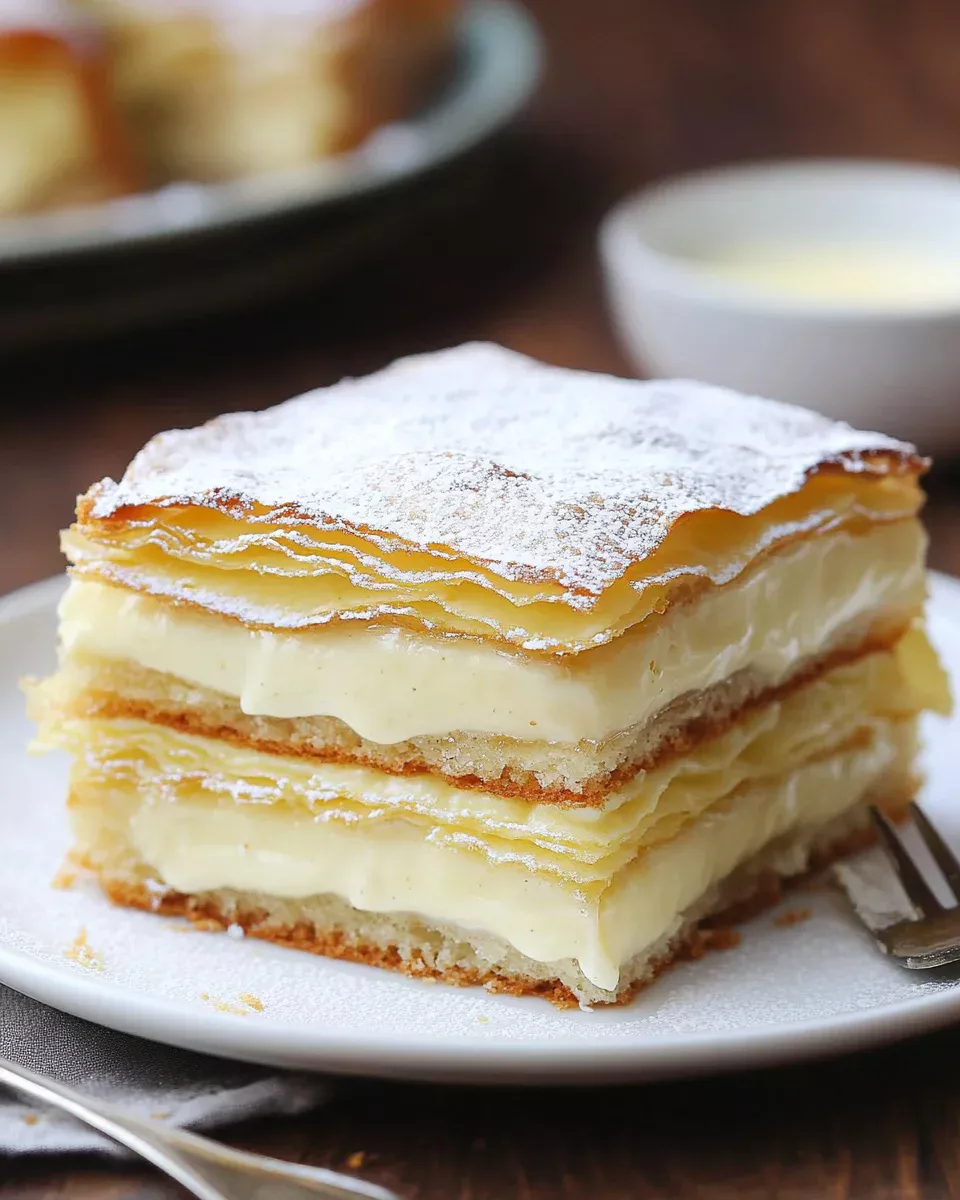 Vanilla Custard Puff Pastry Cake: A Slice of Nostalgia and Indulgence ...