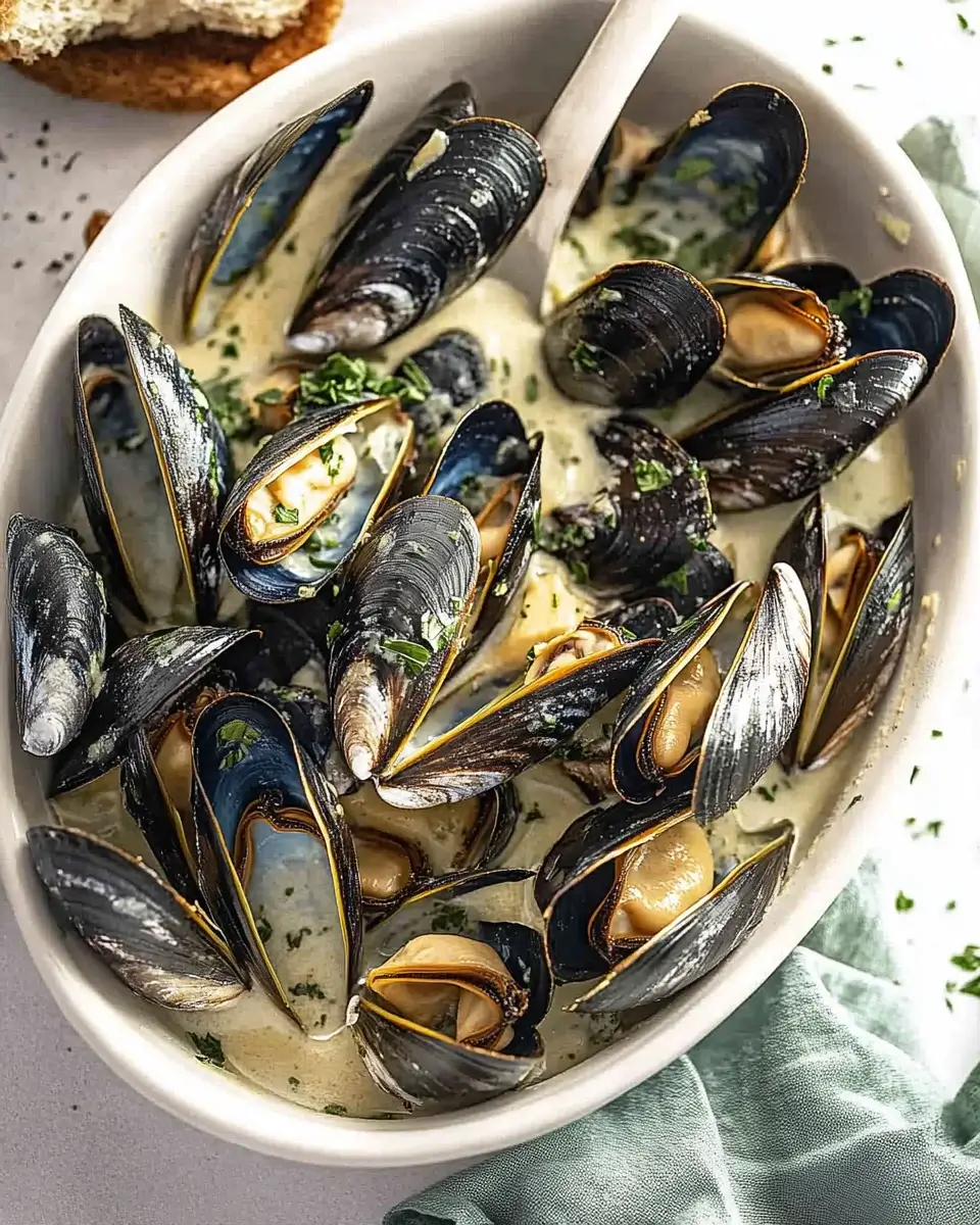 Garlic Butter Mussels in White Wine Sauce Delight You! - Fitandhealthier
