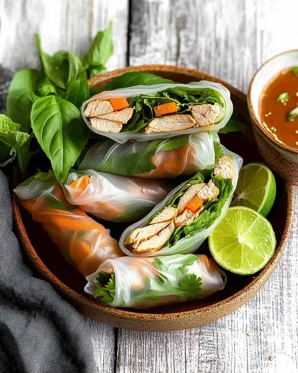 Vietnamese Chicken Summer Rolls: Refreshing and Easy Recipe ...