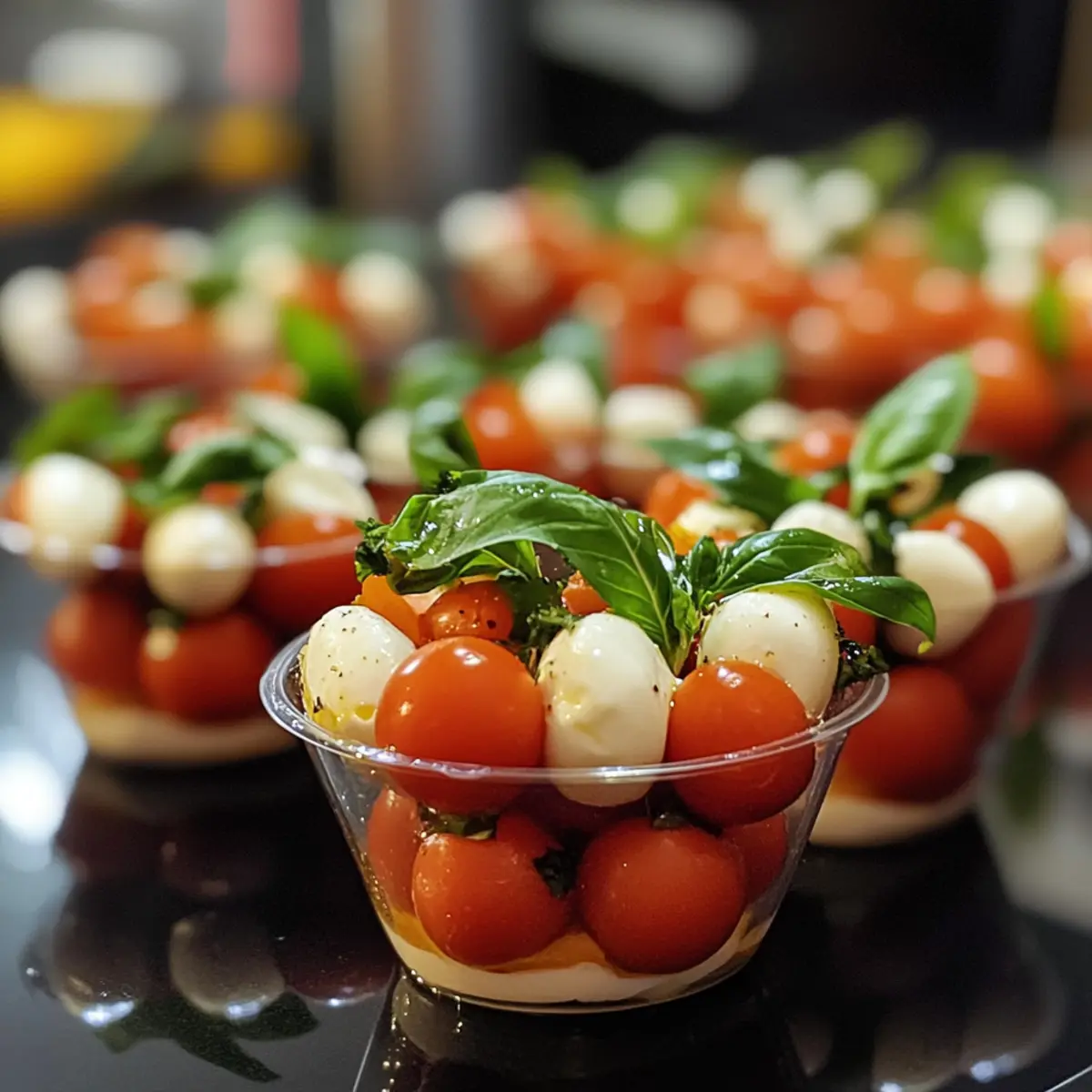 Ultimate Christmas Mini Caprese Salad Cups: Delicious Appetizer