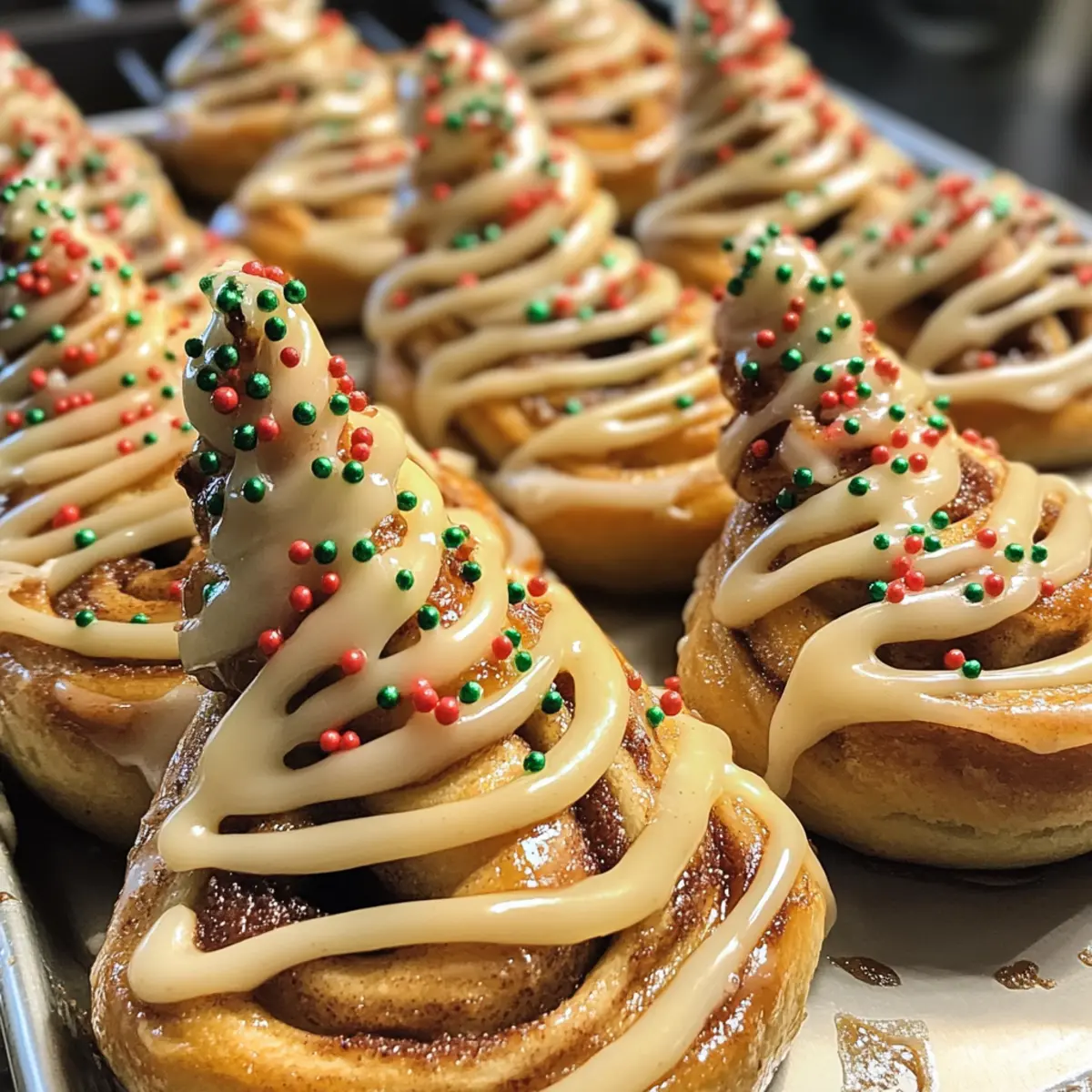 Irresistible Gluten-Free Mochi Christmas Tree Cinnamon Rolls