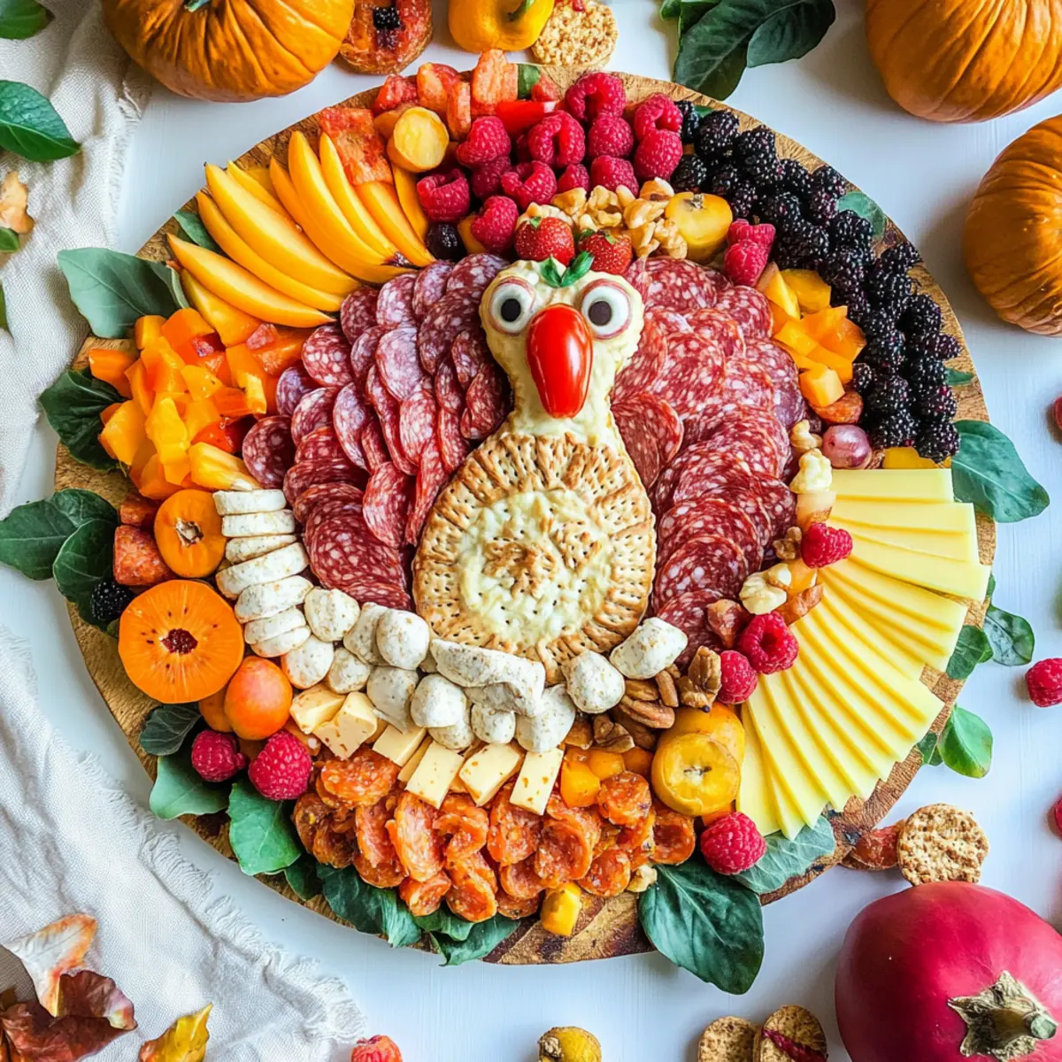 Easy Thanksgiving Charcuterie Board: A Festive Turkey Delight