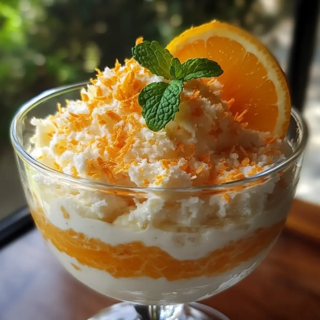 Coconut Orange Glow: The Ultimate Creamy Tropical Dessert