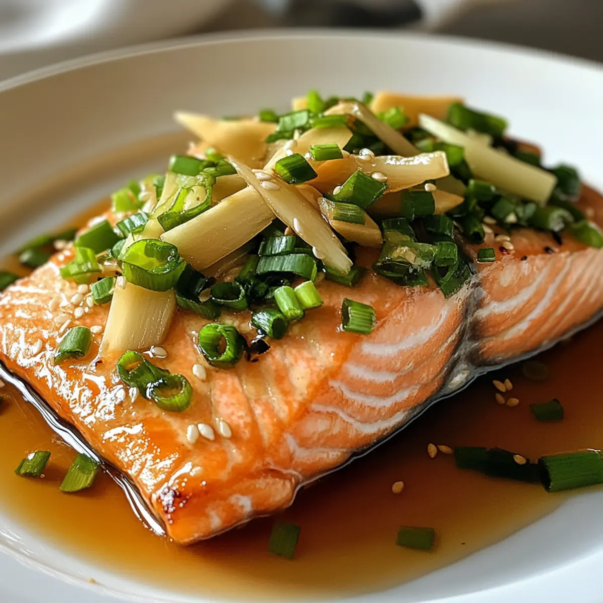 Steamed Salmon, Shanghai Style: Quick, Healthy Delight