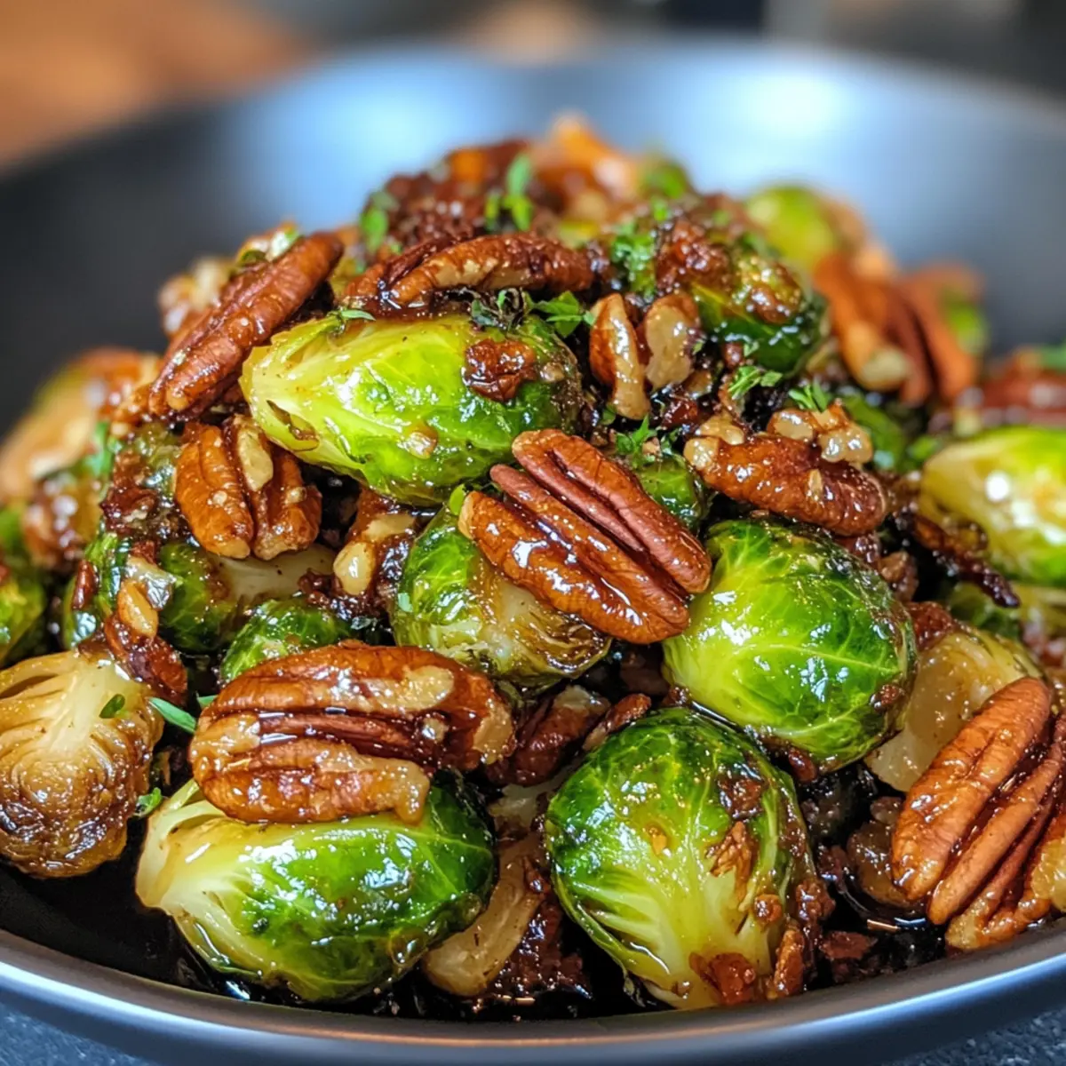 Irresistible Fried Brussels Sprouts with Cider Vinaigrette