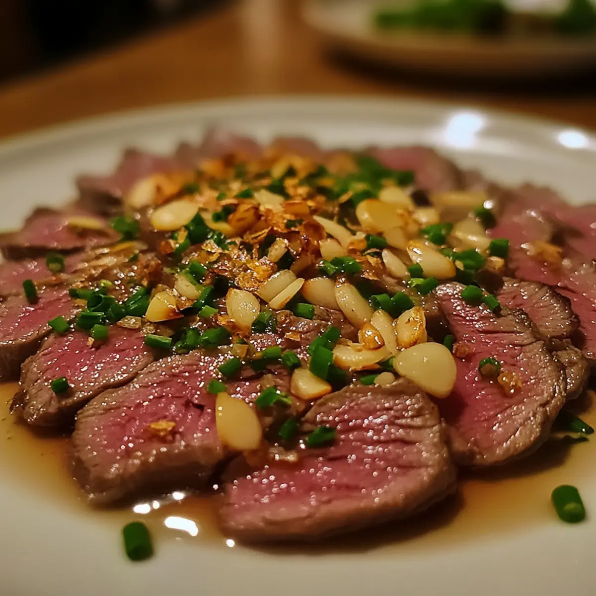 Ultimate Beef Tataki with Garlic Chips & Ponzu - Deliciously Easy