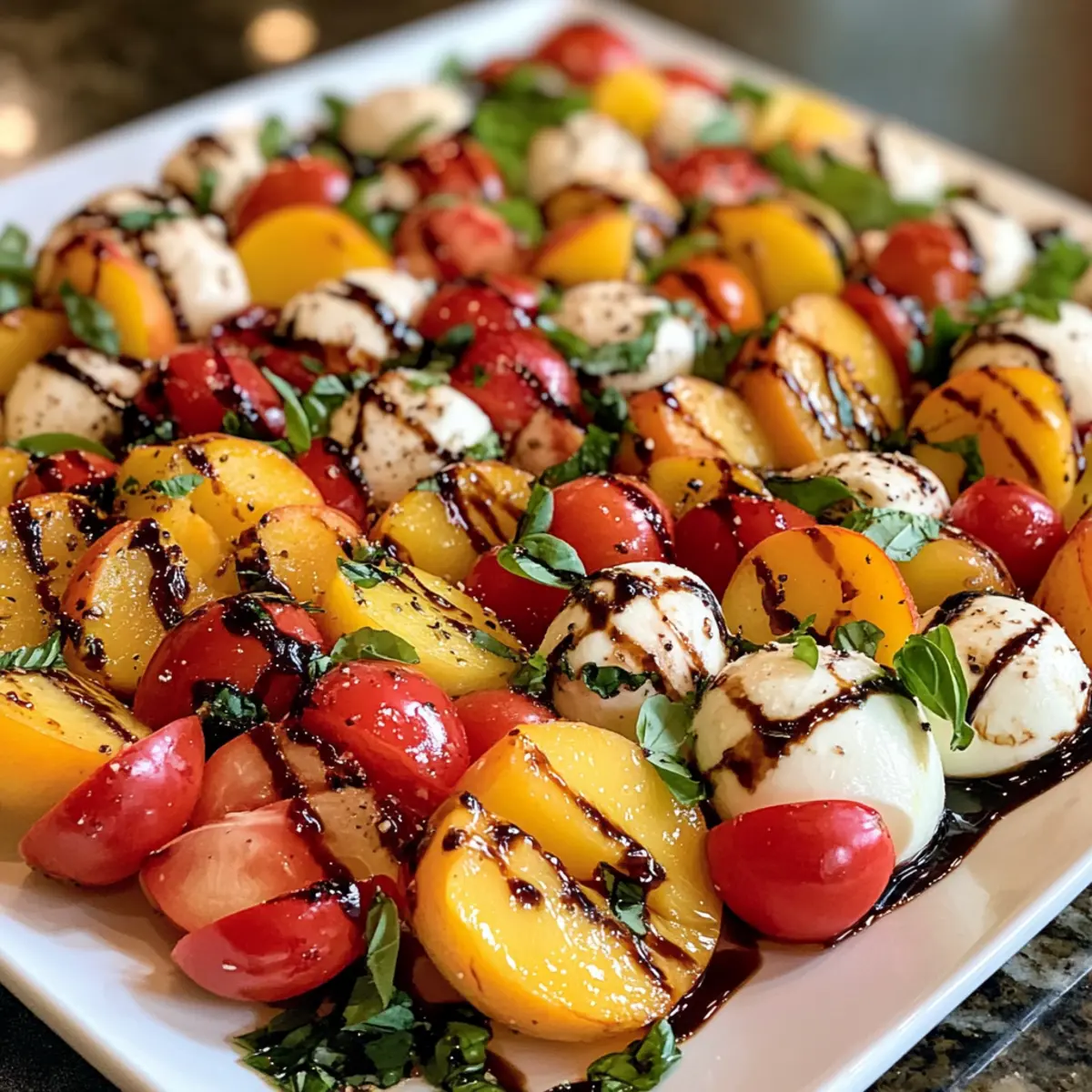 Delicious Summer Fruit Caprese Salad for Ultimate Freshness