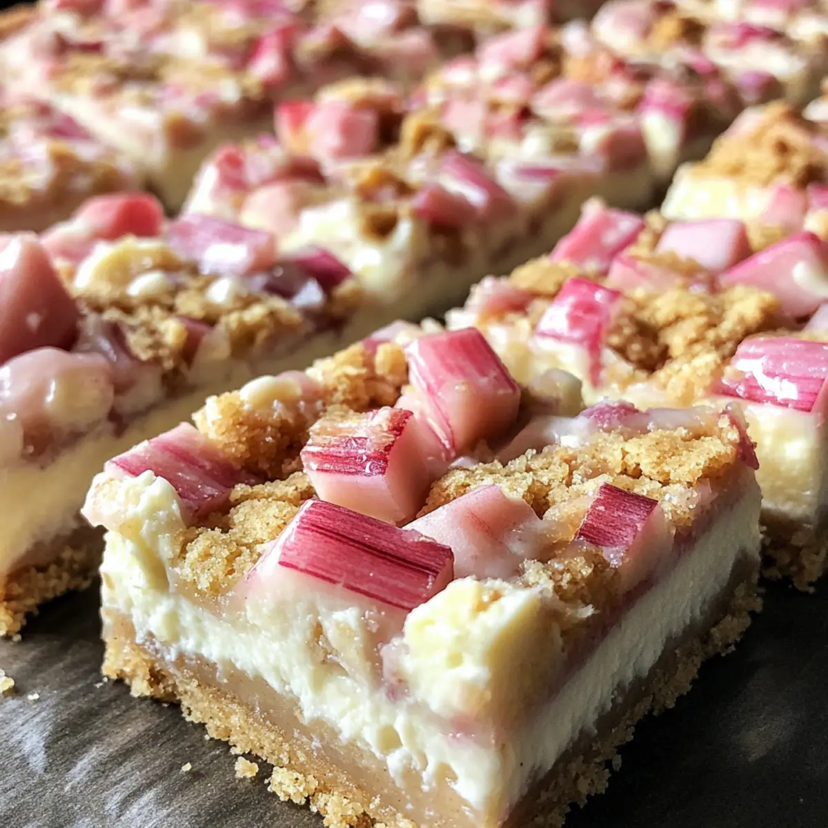 Easy Rhubarb Cream Cheese Bars – Delicious Spring Dessert