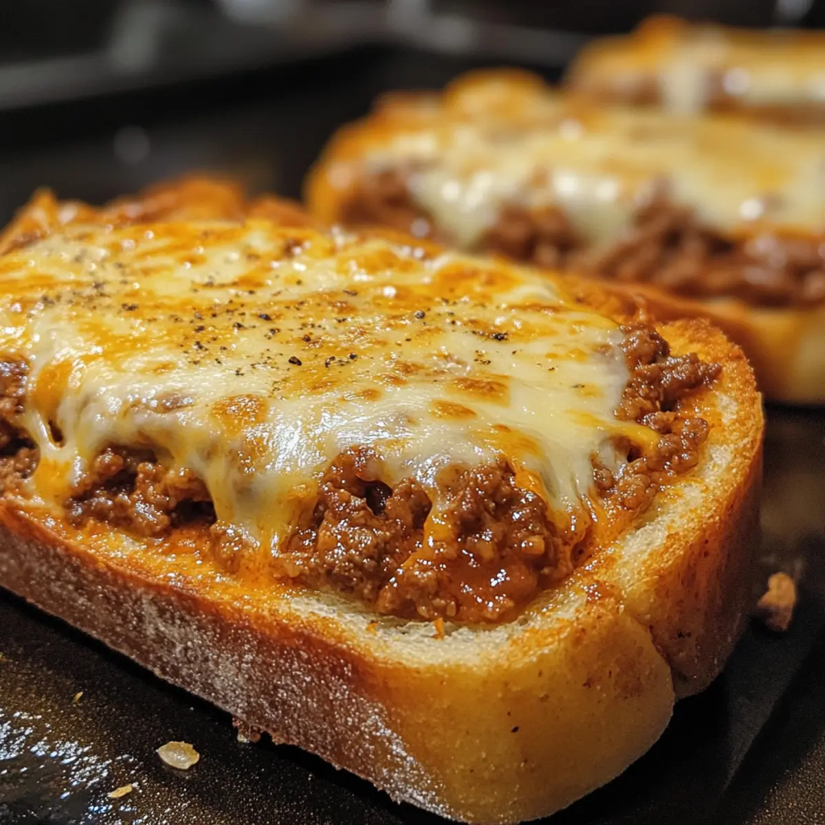 Ultimate Cheesy Garlic Bread Sloppy Joes: A Delicious Twist