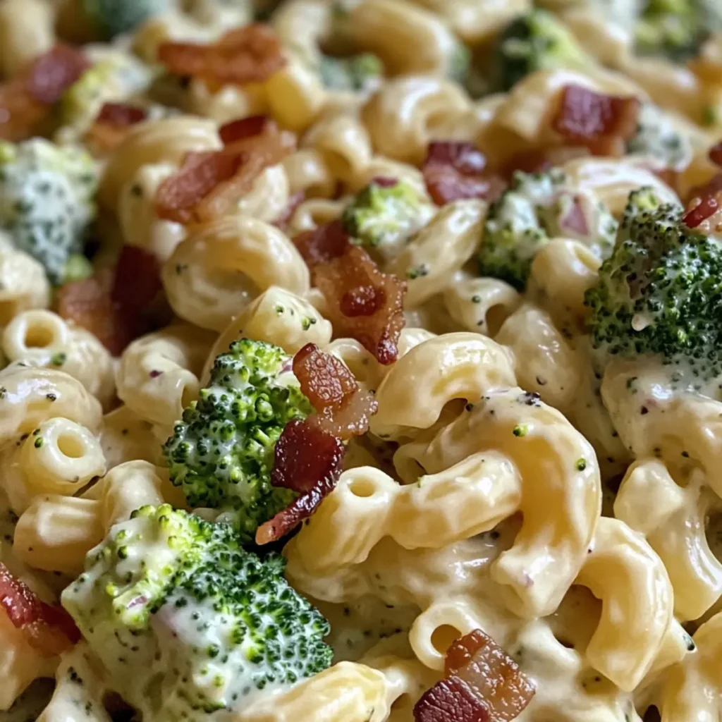 Irresistible Mouthwatering Broccoli Macaroni Salad Recipe